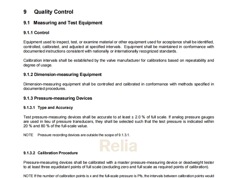 API 6D Valve Pressure Test Specifications - valvestandard.com API 6D Valve Pressure Test Specifications - valvestandard.com