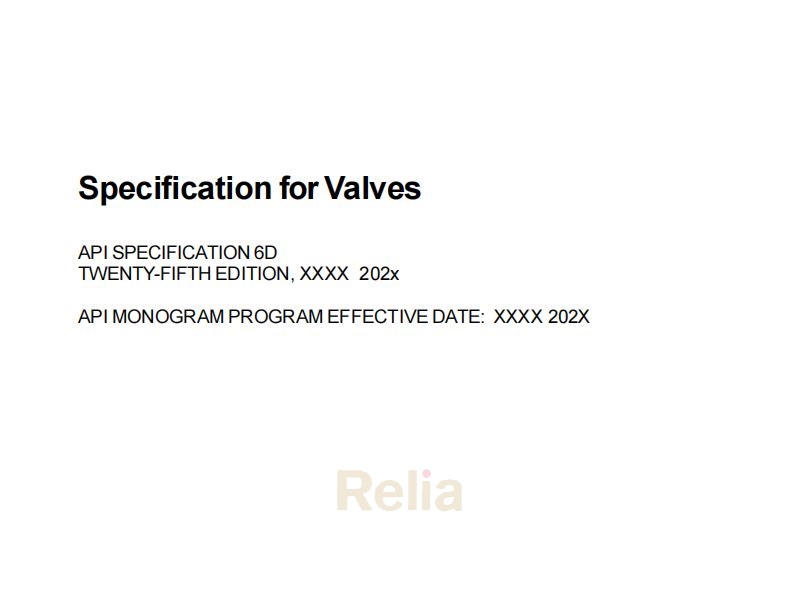 API 6D Valve Design Requirements - valvestandard.com