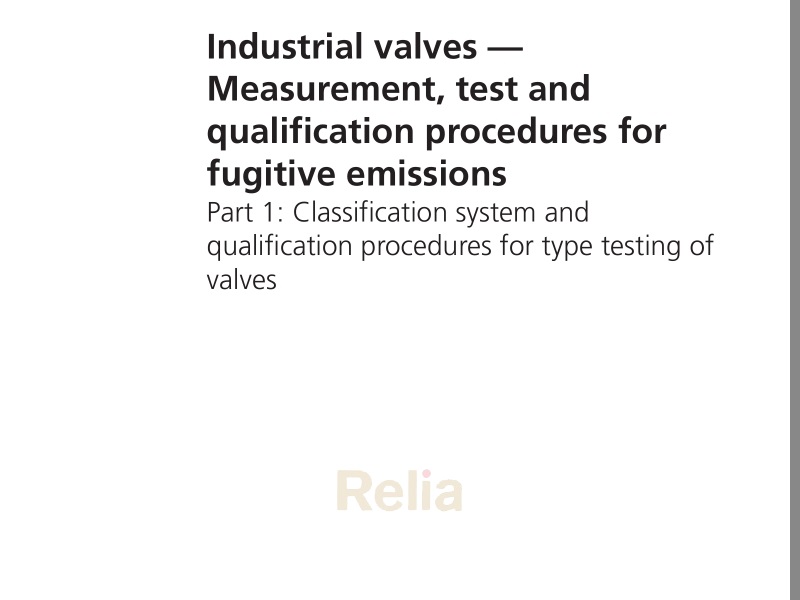 ISO Standard - valvestandard.com