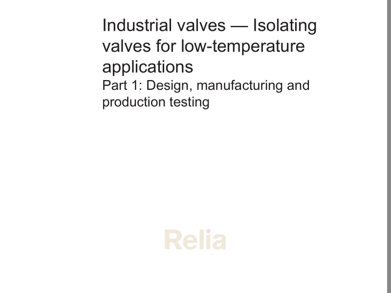 ISO Standard - valvestandard.com